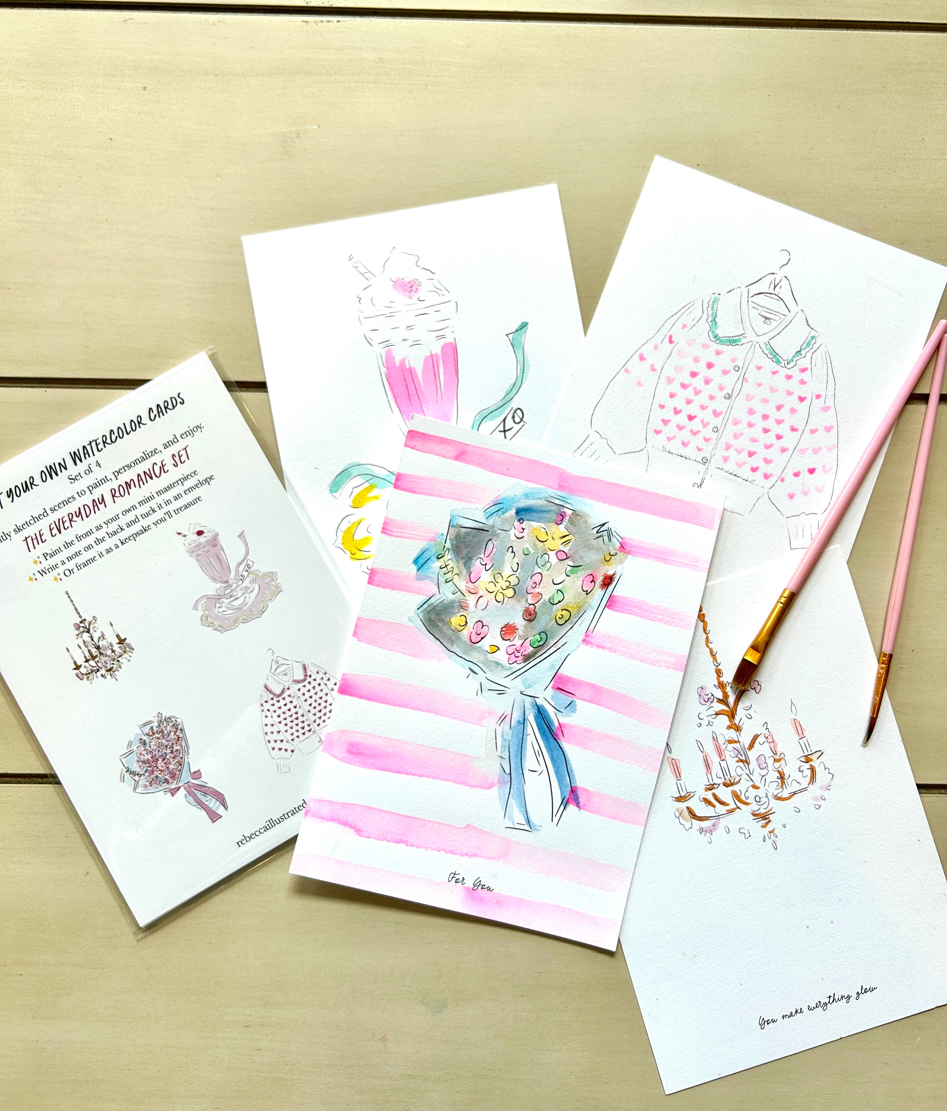 PAINT YOUR OWN:The Everyday Romance Set – Rebecca Illustrated