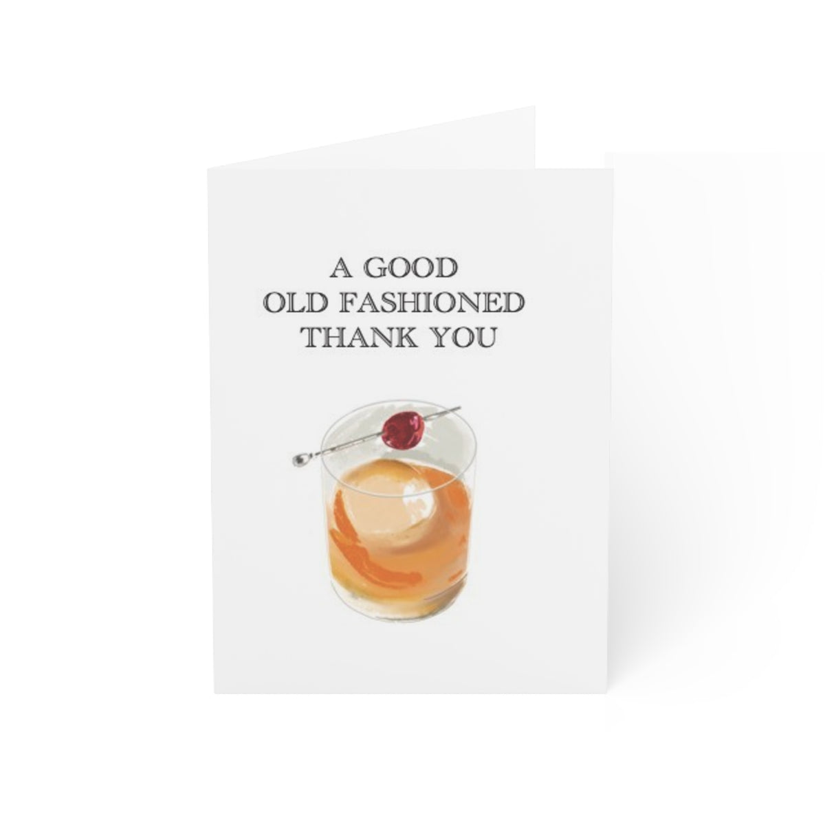 OLD FASHIONED THANK YOU - Note Card – Rebecca Illustrated