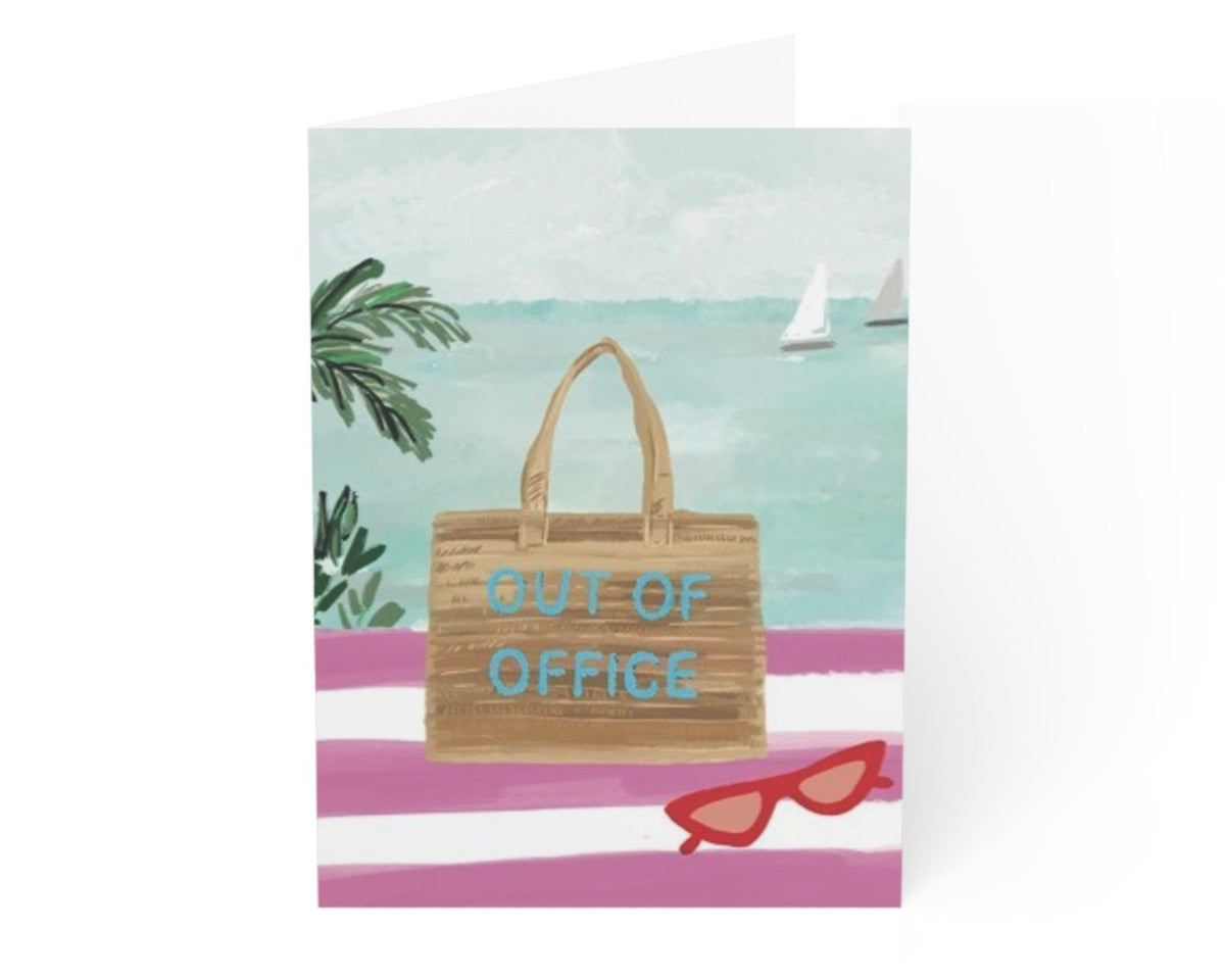 OUT OF OFFICE - Note Card (Set of 3) – Rebecca Illustrated